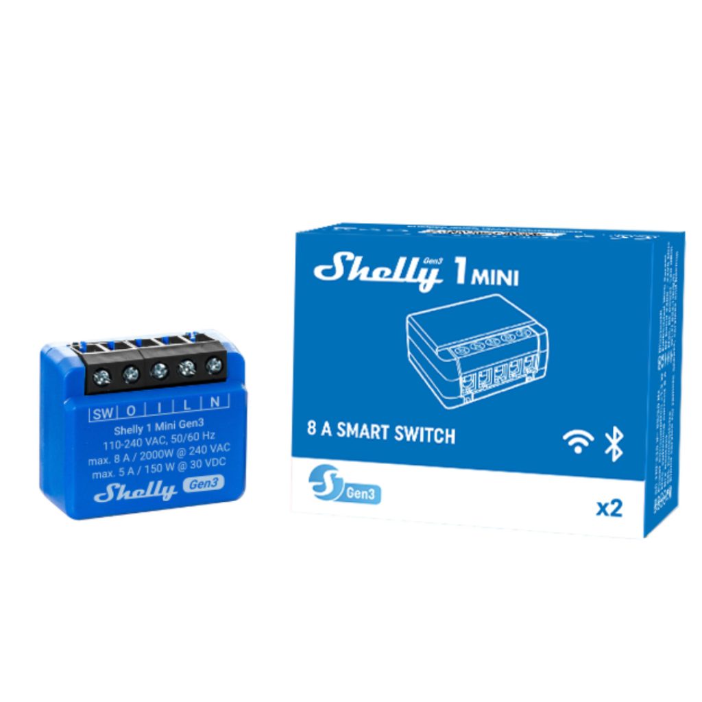INTERRUPTOR SMART WIFI 1 MINI GEN 3 SHELLY – Shelly Smart Home