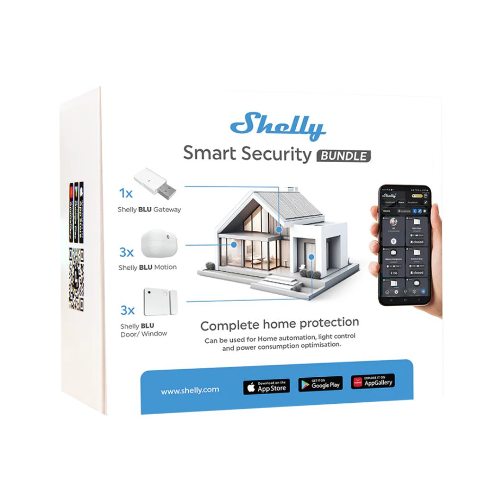 KIT DE SEGURIDAD SMART SECURITY BUNDLE REGULAR SHELLY - Shelly Smart Home